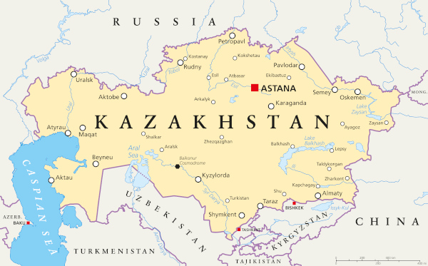 Cazaquistão: mapa, bandeira, geografia, curiosidades - Brasil Escola